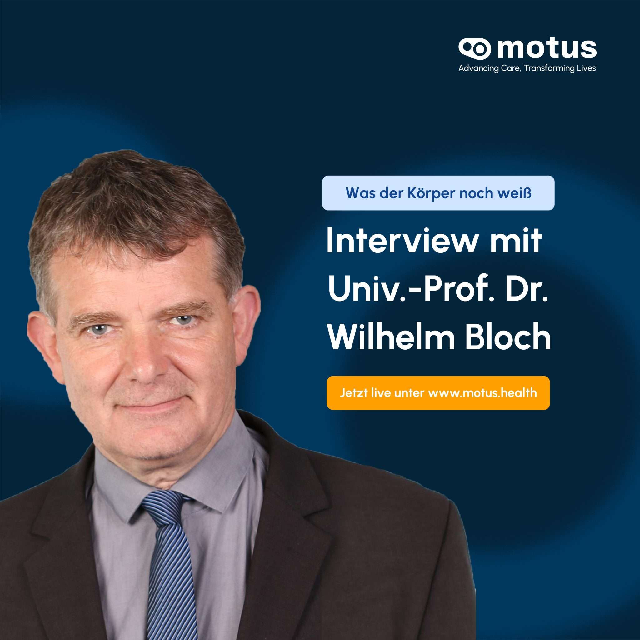 „Was der Körper noch weiß“ - Ein Gespräch mit Prof. Dr. Wilhelm Bloch ...